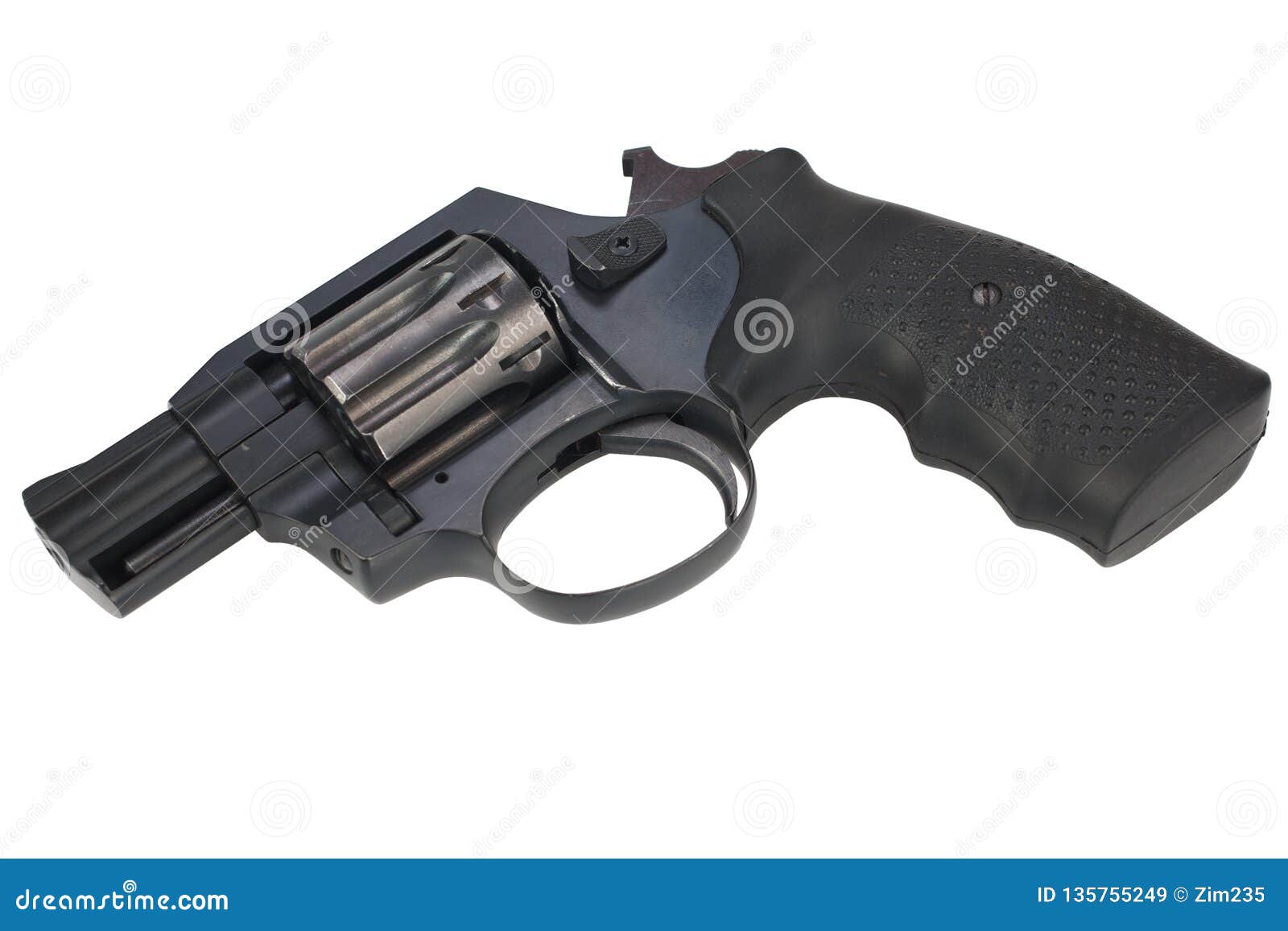 Canon de revolver image stock. Image du balles, rétro - 135755249