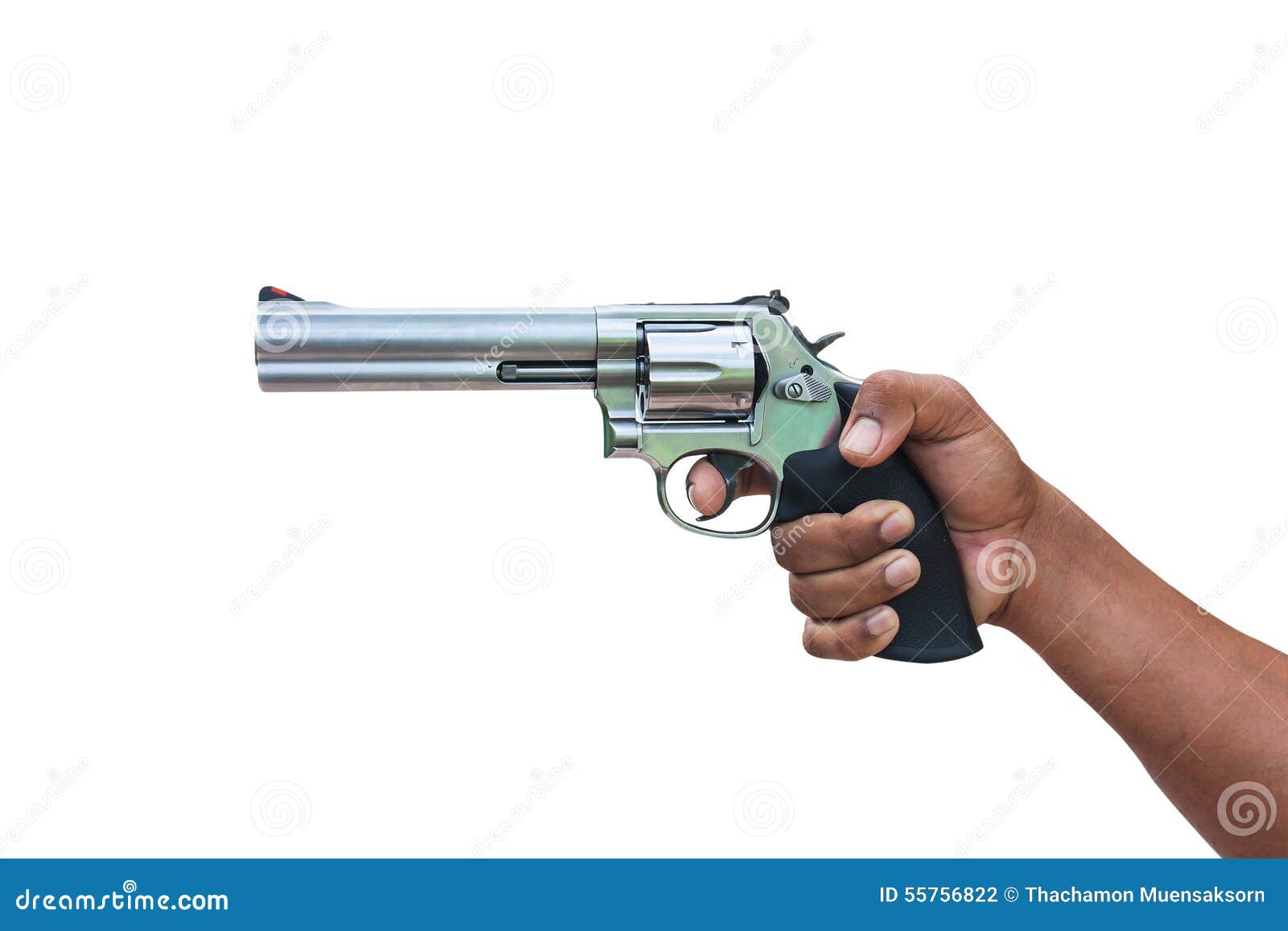 Canon de revolver photo stock. Image du pistolet, adhérence - 55756822