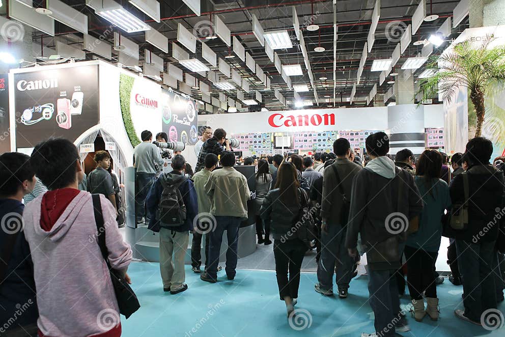 Canon Digital Camera at the Exhibition Editorial Photography - Image of ...