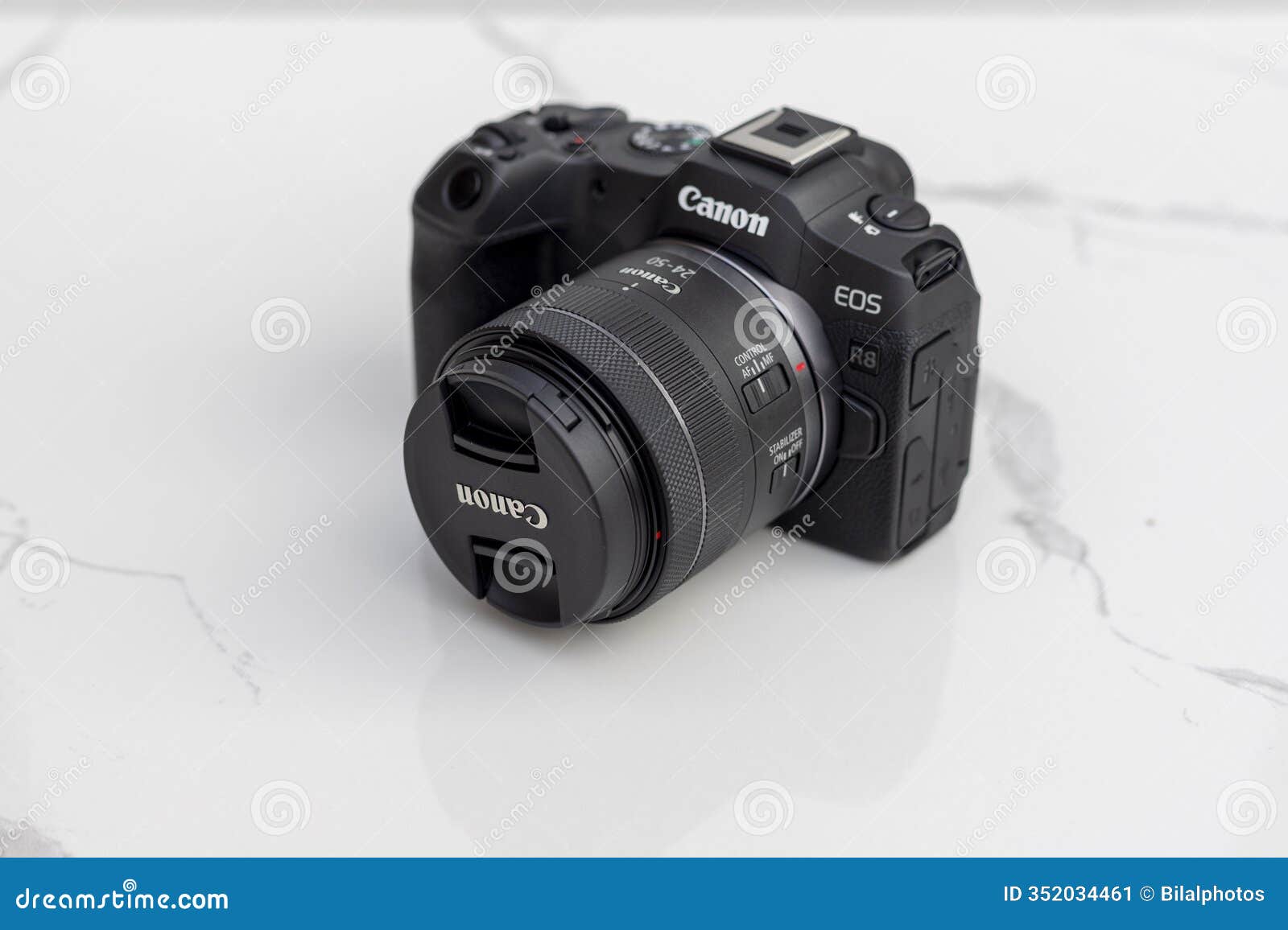 Canon EOS R8 Mirrorless Camera with RF 24-50mm F 4.5-6 Editorial Photo ...