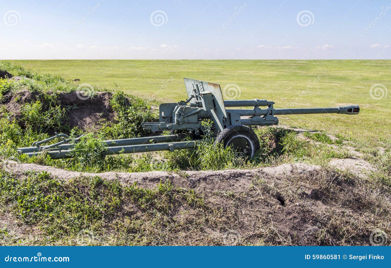 Canon moderne d'artillerie image stock. Image du protection - 59860581