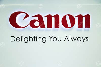 Canon Sign editorial photo. Image of customer, signs - 26265356
