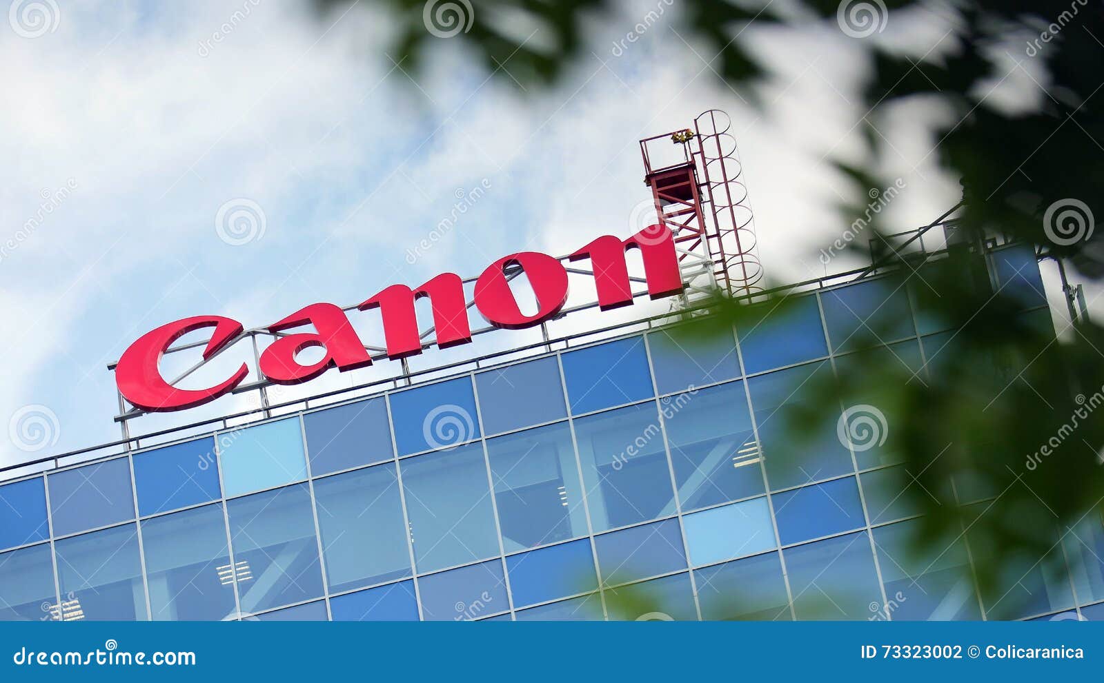 Canon sign editorial photography. Image of brands, announced - 73323002
