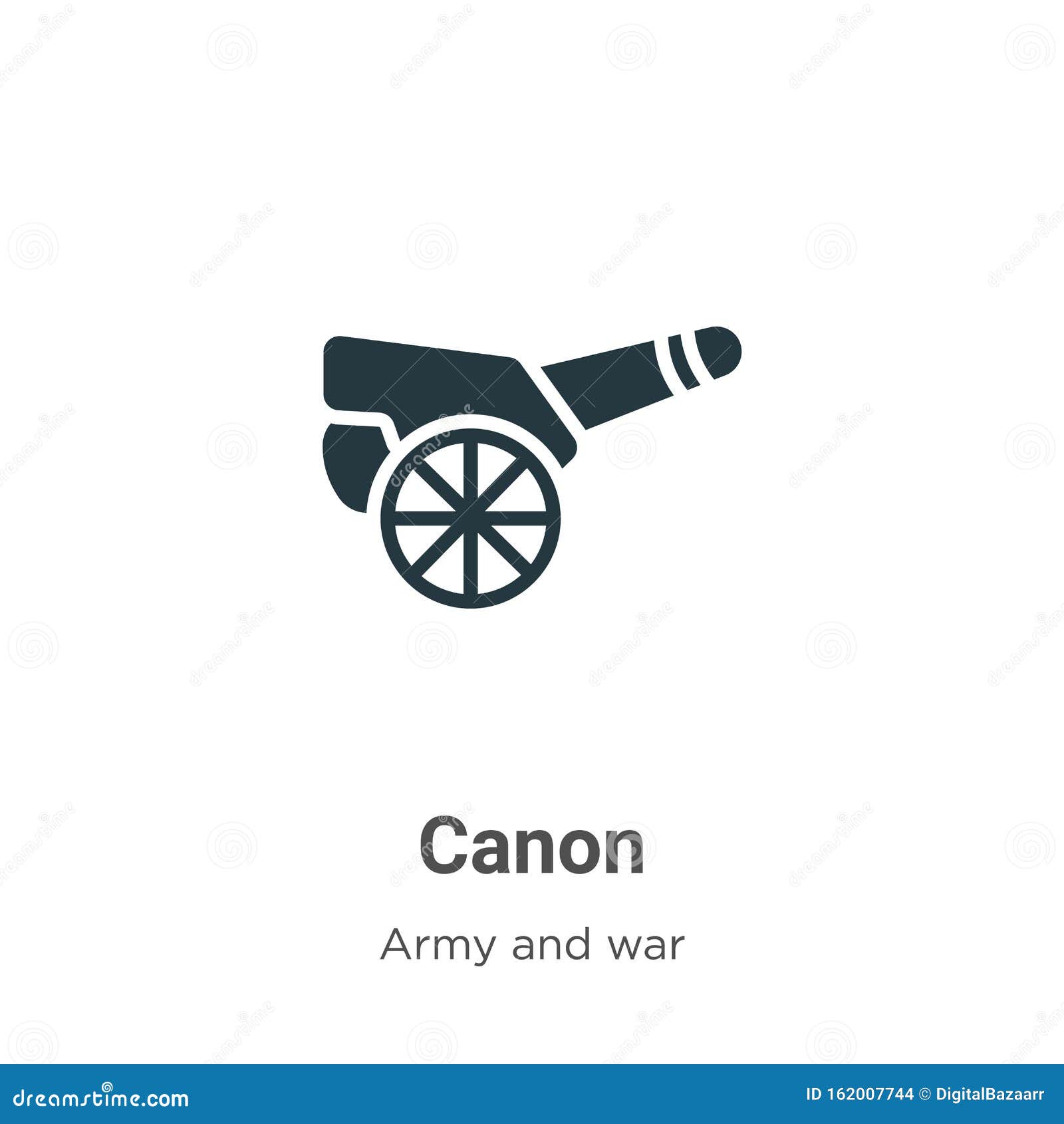 Canon Vector Icon Isolated On Transparent Background, Linear Can ...