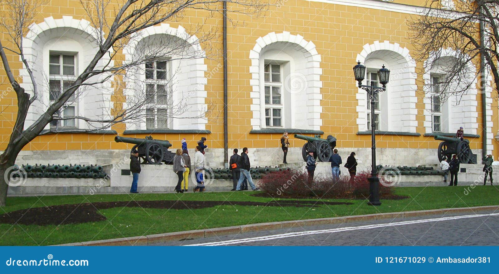 Canons Inside the Kremlin in Red Square, Moscow Russia. Editorial Stock ...