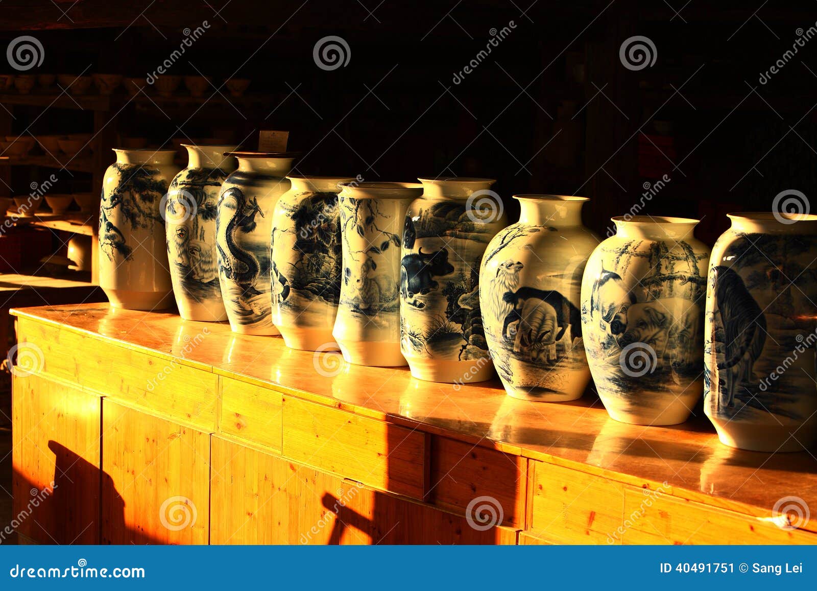 Canopic Jars Of The Pharaoh Tutankhamun Royalty-Free Stock Photography ...