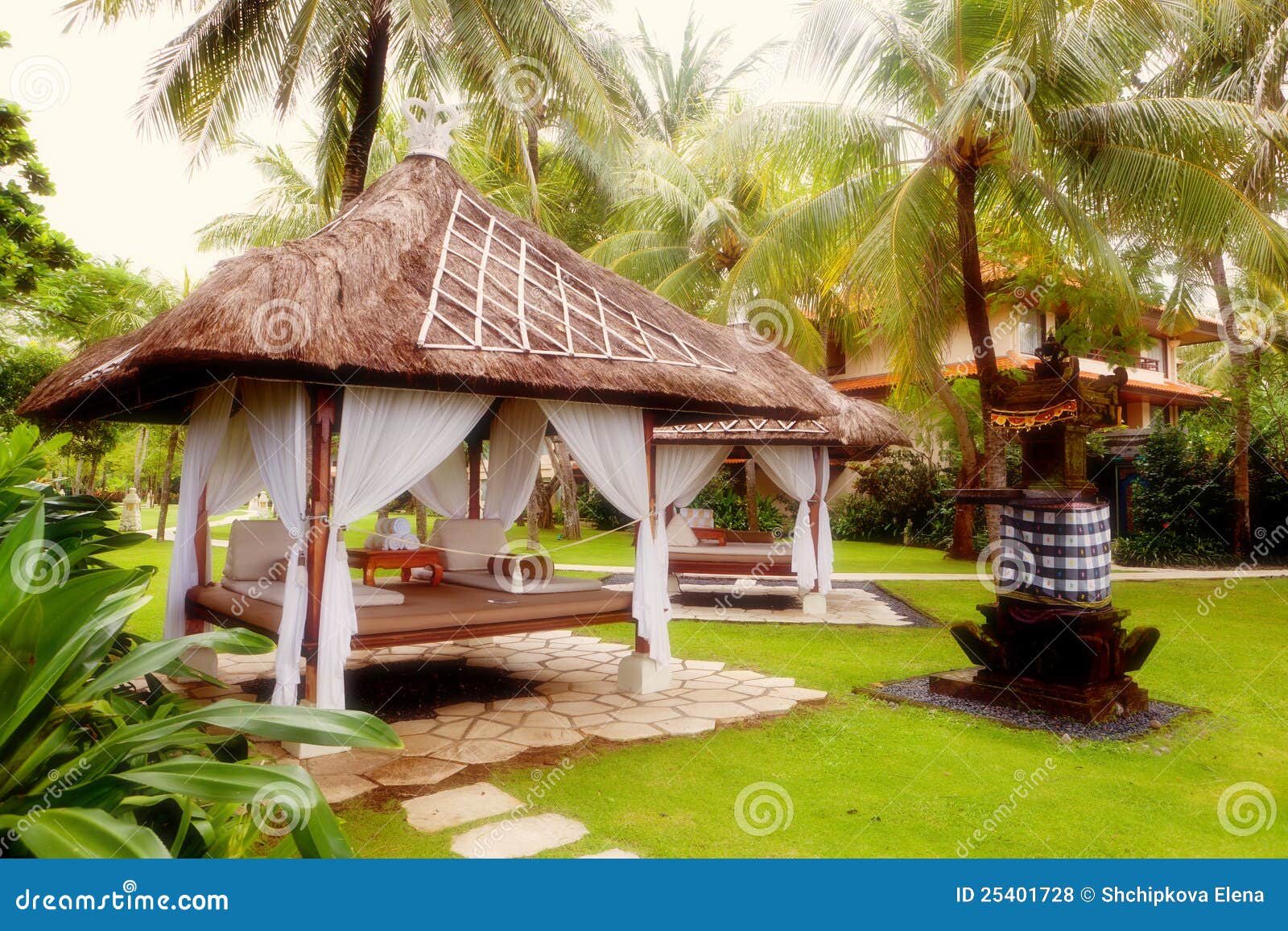 Canopies for massage stock photo. Image of solarly, palm - 25401728