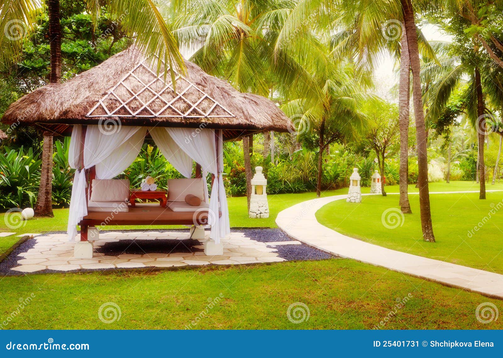 Canopies for massage stock image. Image of salon, massage - 25401731