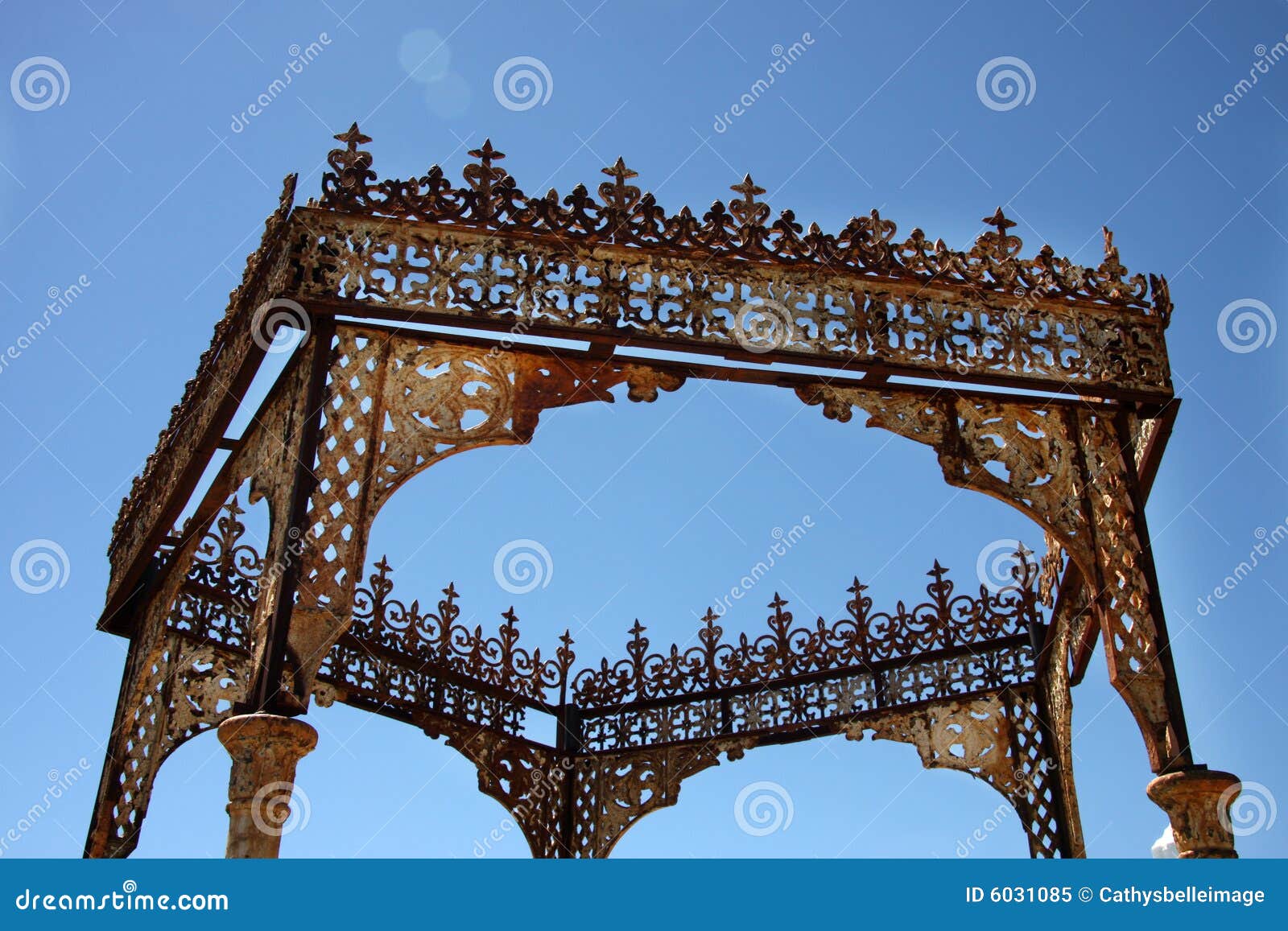 Canopy stock image. Image of rust, iron, ornate, aged - 6031085