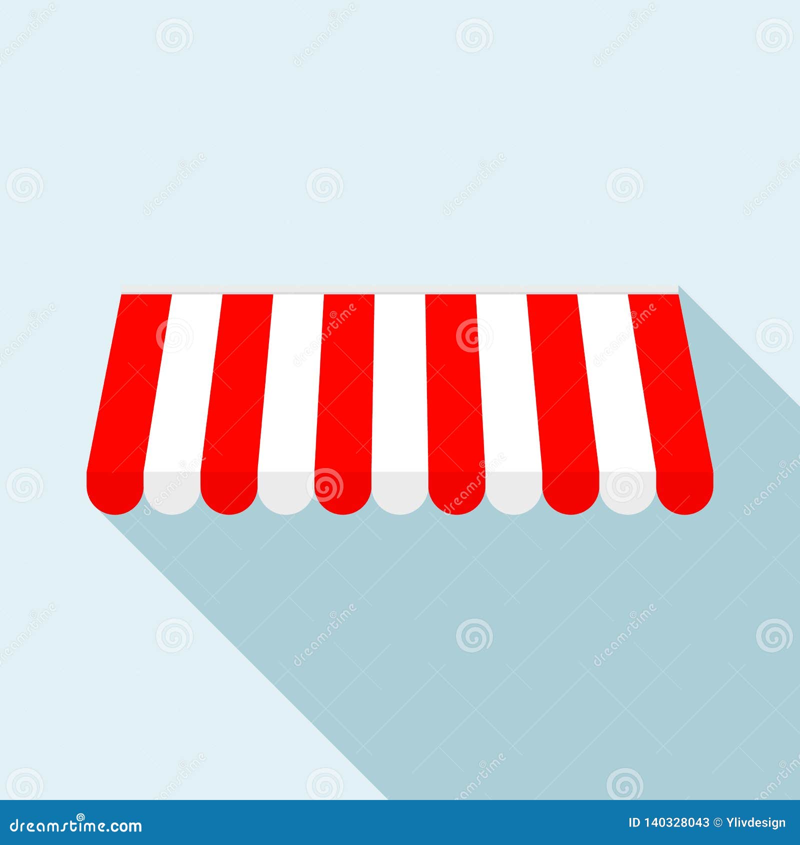 Canopy icon, flat style stock vector. Illustration of shadow - 140328043