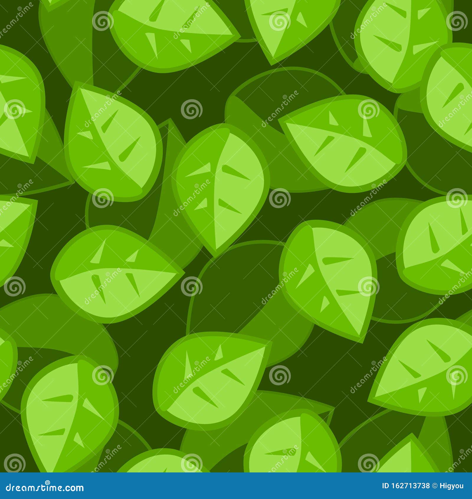 Canopy Leaves Texture Pattern Tile Stock Vector - Illustration of lush ...