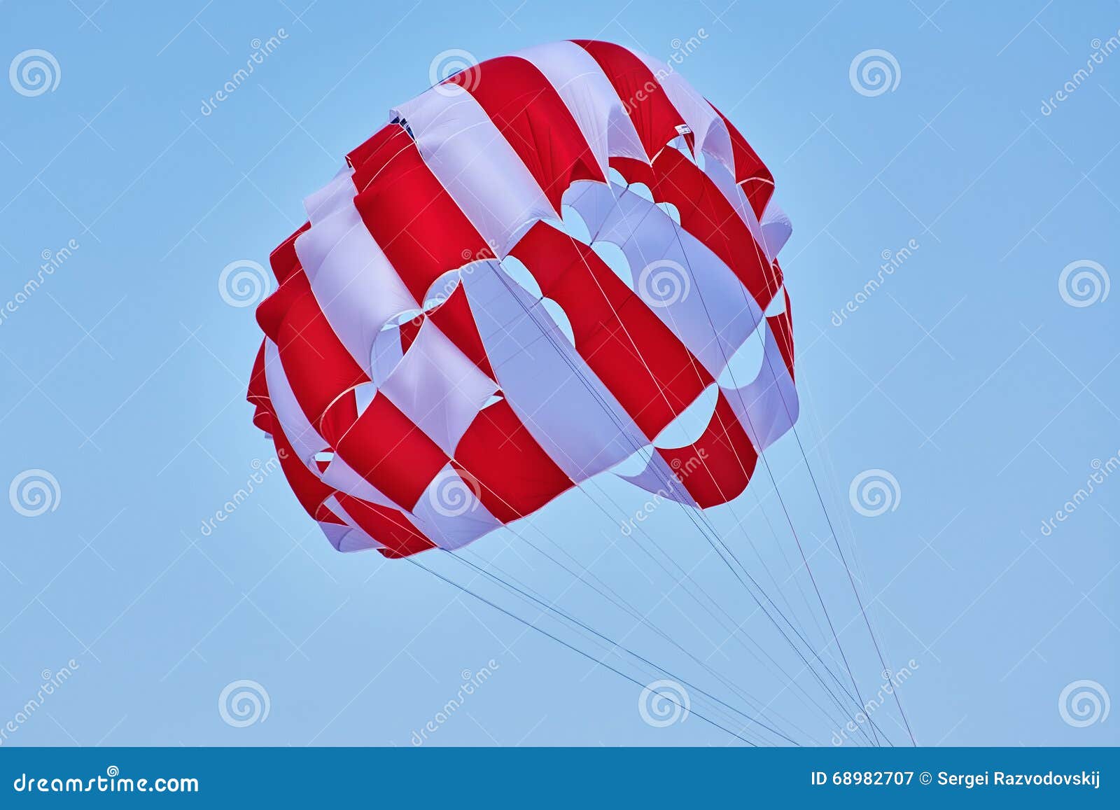 Canopy of a Parachute stock image. Image of parachuting - 68982707