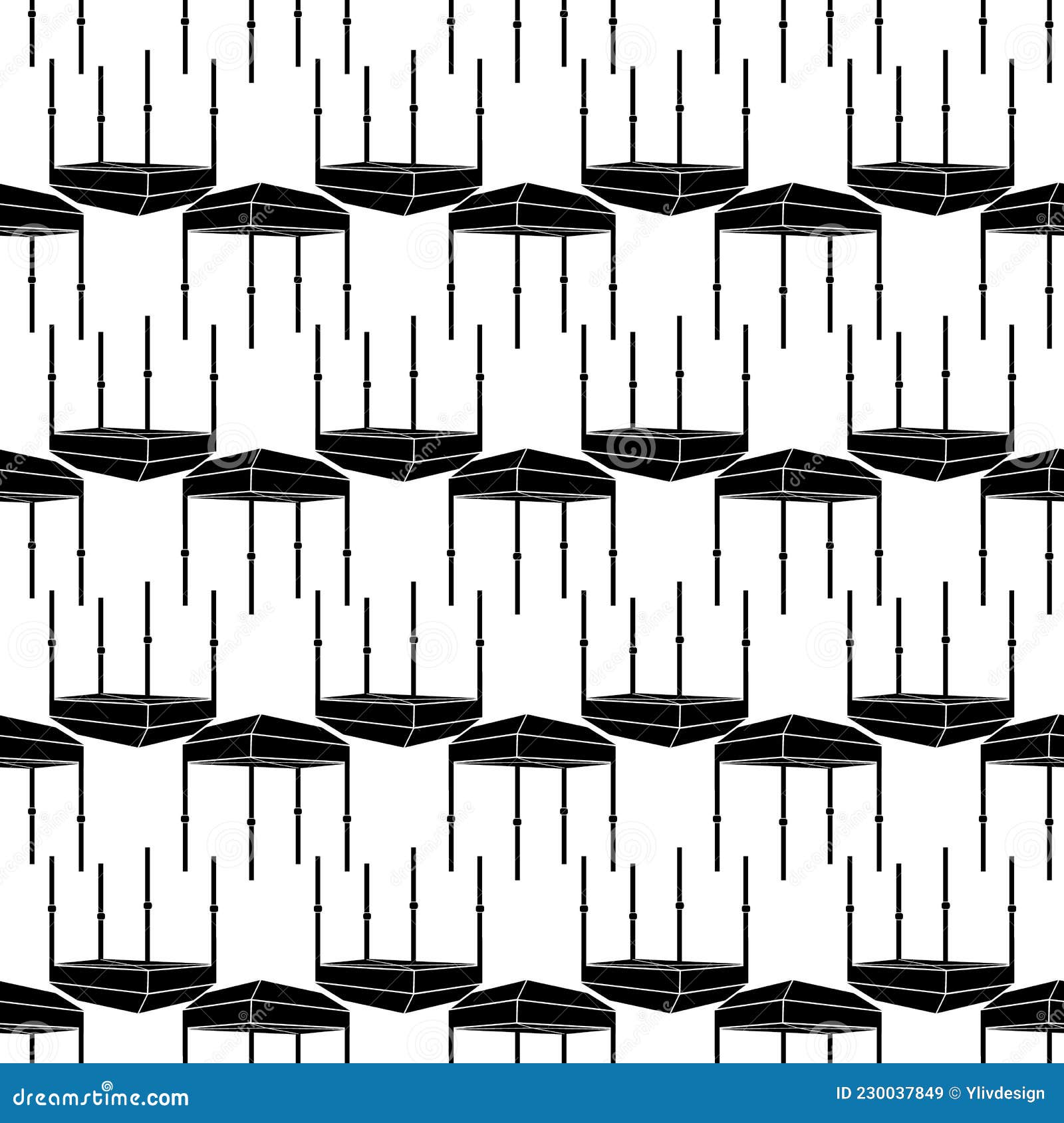Canopy Pattern Seamless Vector Stock Vector - Illustration of pavilion ...