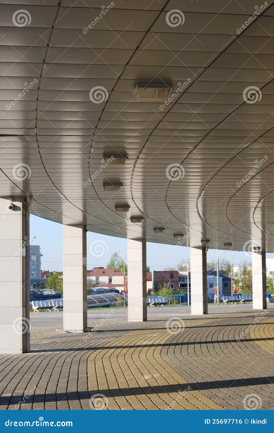 Canopy with stone columns stock photo. Image of zone - 25697716