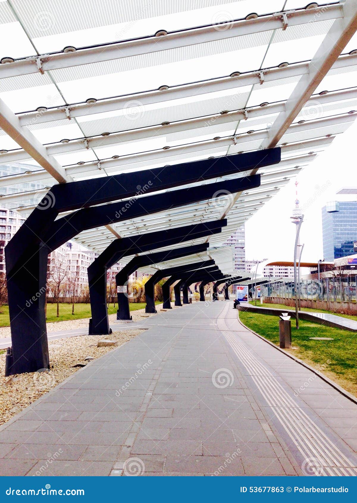 Canopy and walkway stock image. Image of pillar, austria - 53677863