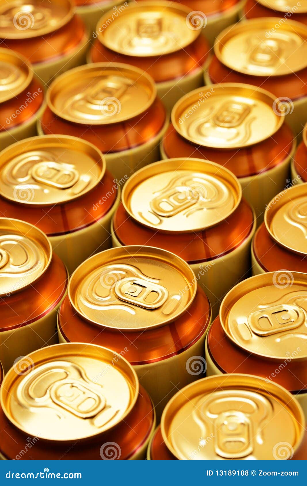 Cans stock photo. Image of carbonated, drink, gold, closeup - 13189108