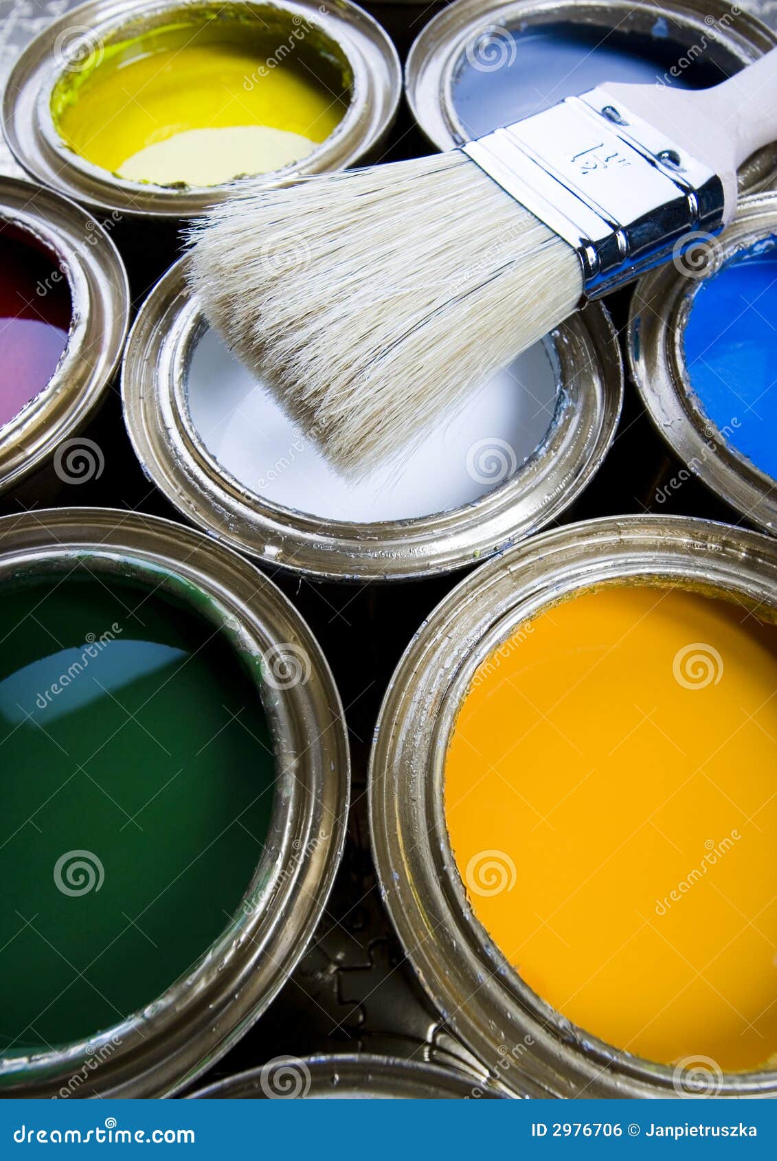Cans stock photo. Image of flat, colorful, colored, cans - 2976706
