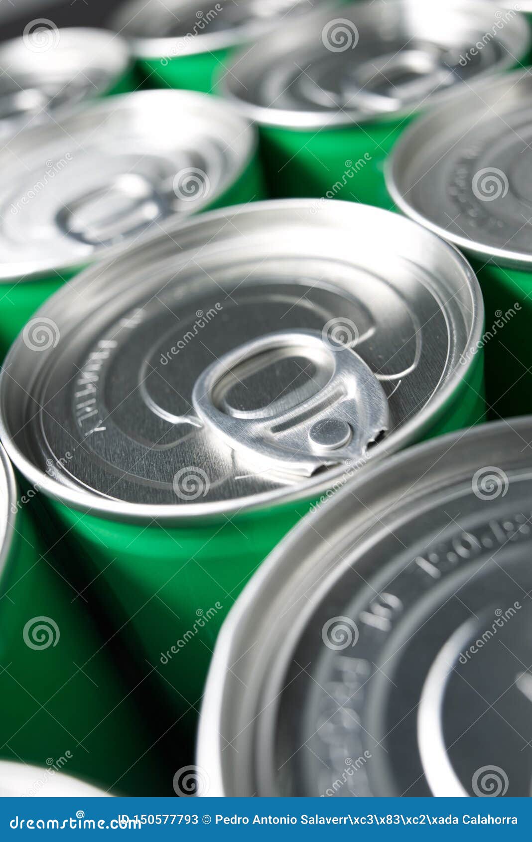 Cans close up stock image. Image of aluminium, container - 150577793