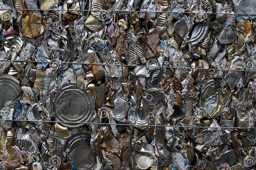 Cans compressed stock photo. Image of facility, compressed - 8275356