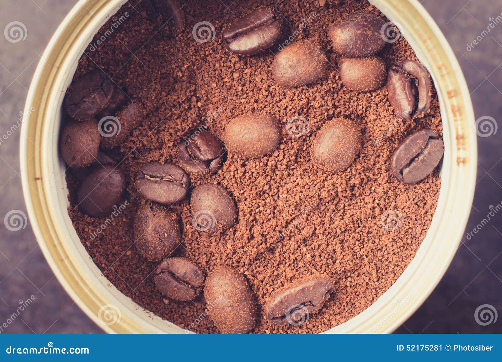 Cans of ground coffee stock image. Image of ground, container - 52175281