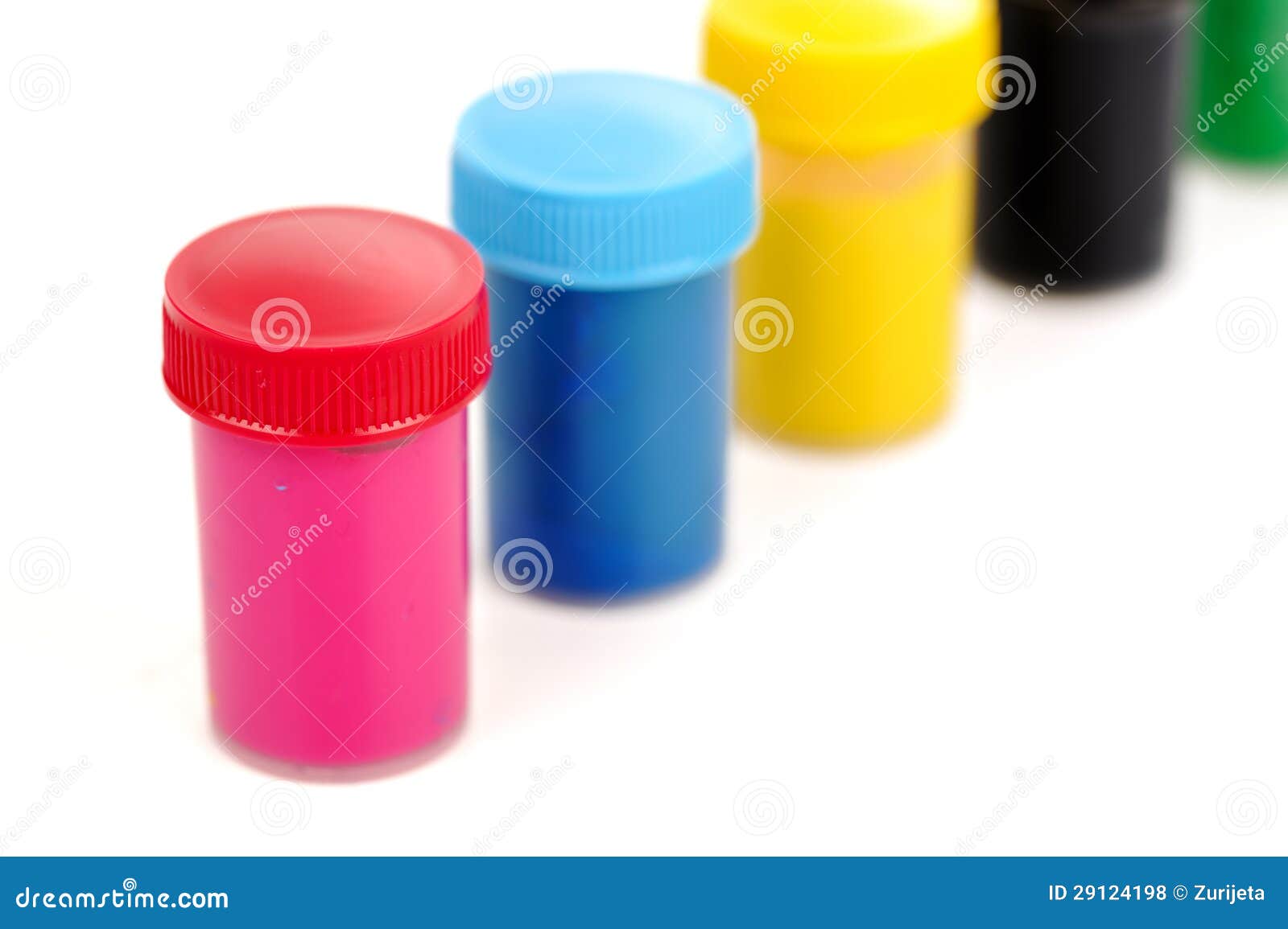 Cans of paint colors stock photo. Image of childish, liquid - 29124198