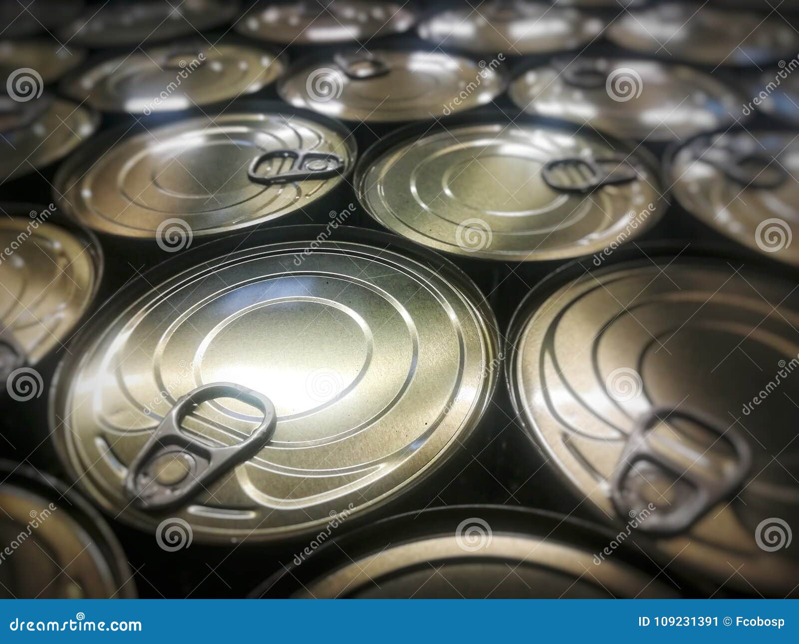 Cans palletized stock image. Image of palletized, logistic - 109231391