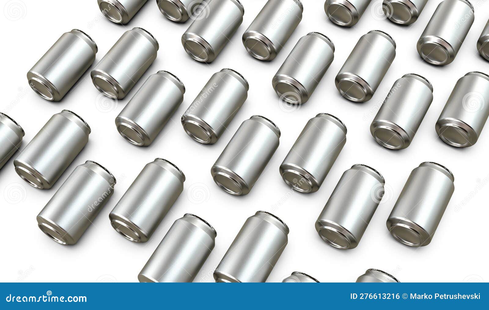 Cans Pattern Isolated on White Background High Quality Details.3d ...