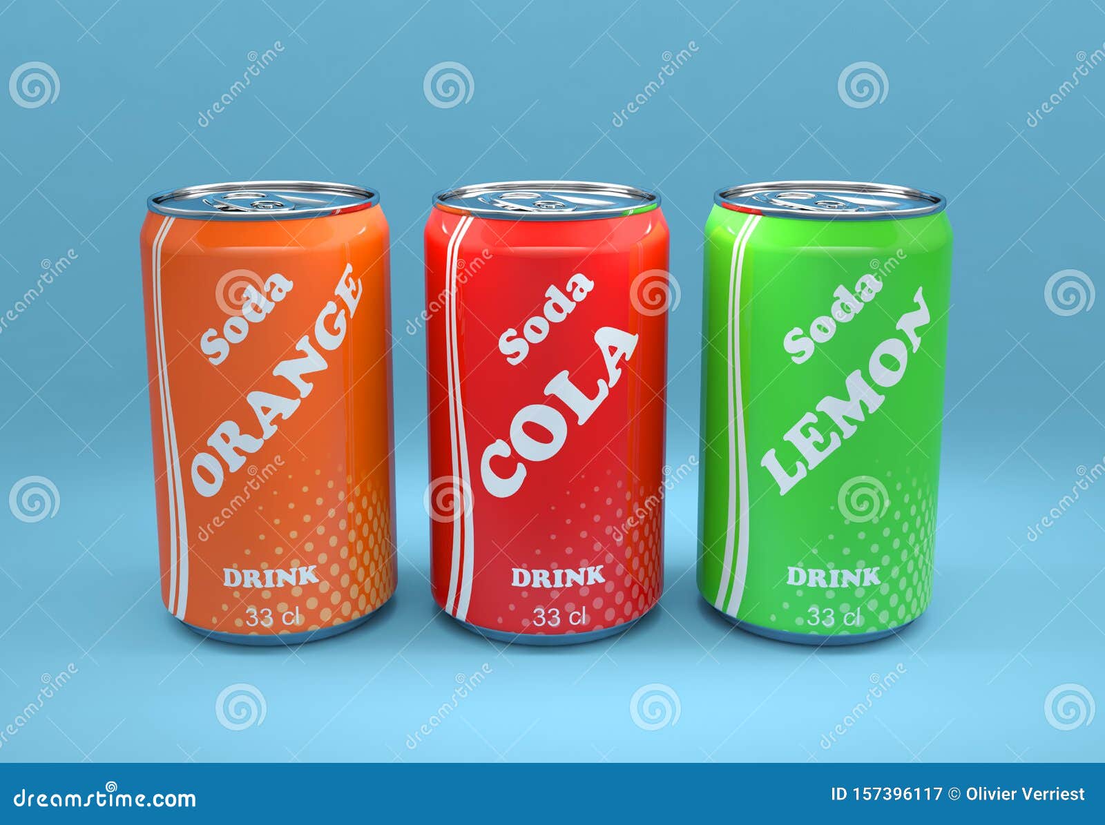 Cans of soda drink soft stock image. Image of aluminum - 157396117