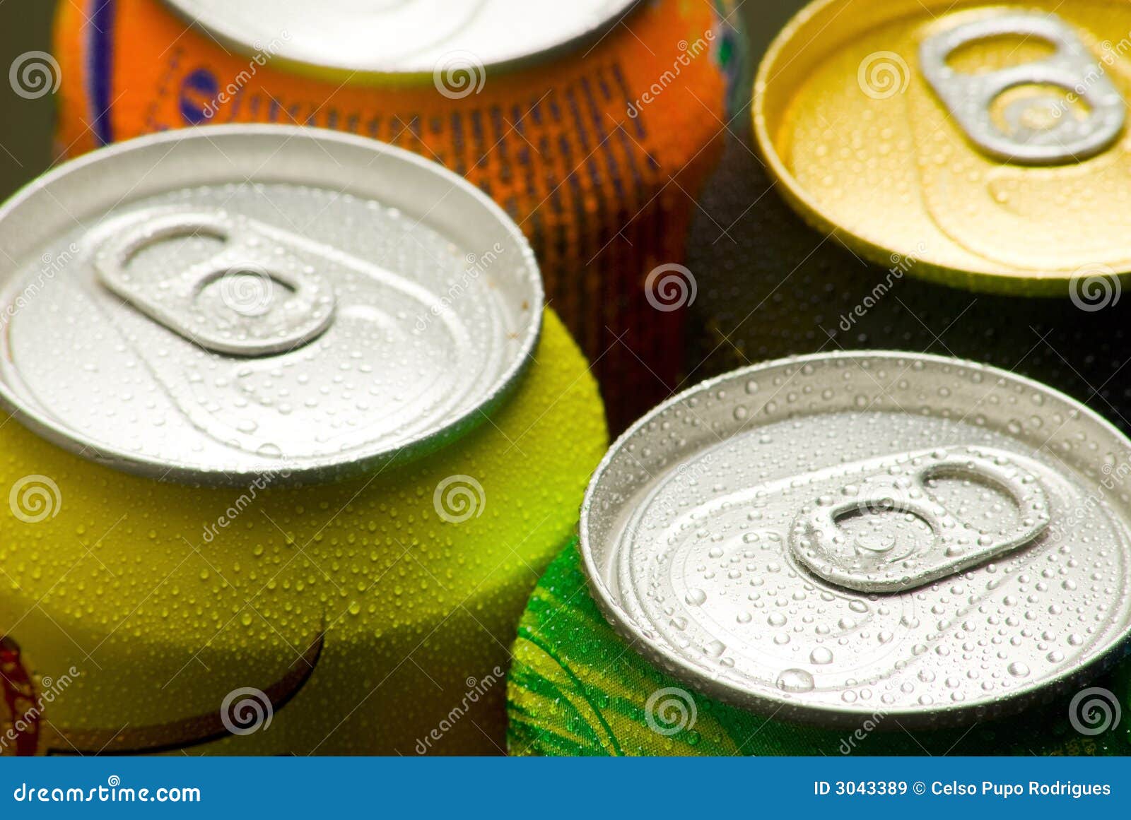 Cans of soft drink stock image. Image of aluminum, cool - 3043389