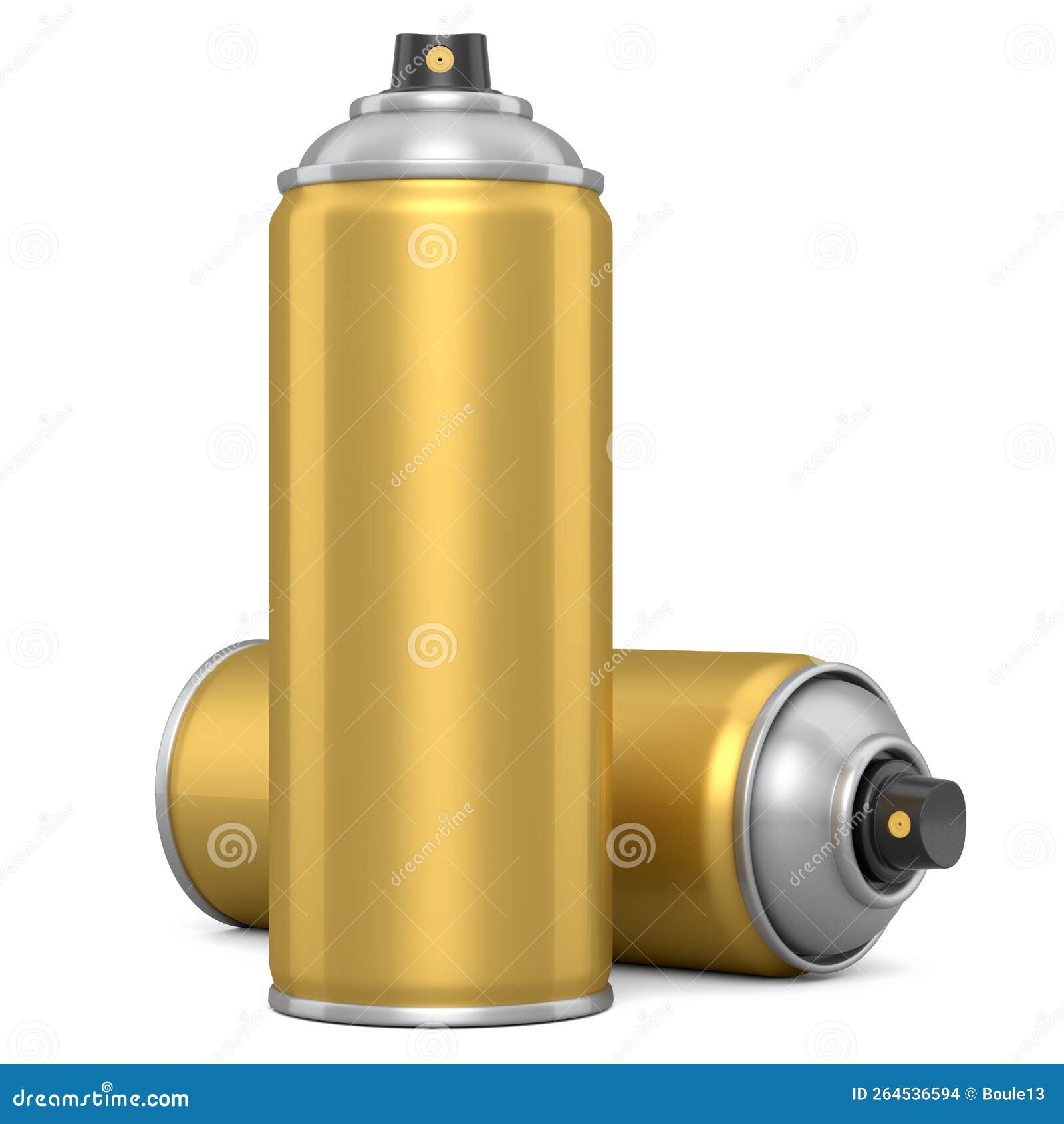 Cans of Spray Paint Isolated on White Background. Spray Bottle and ...