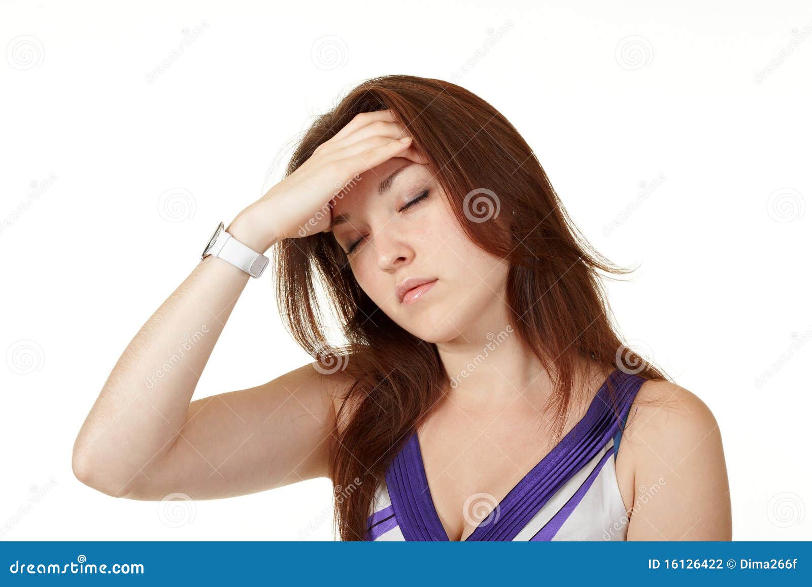 Cansado foto de archivo. Imagen de salud, presionado - 16126422