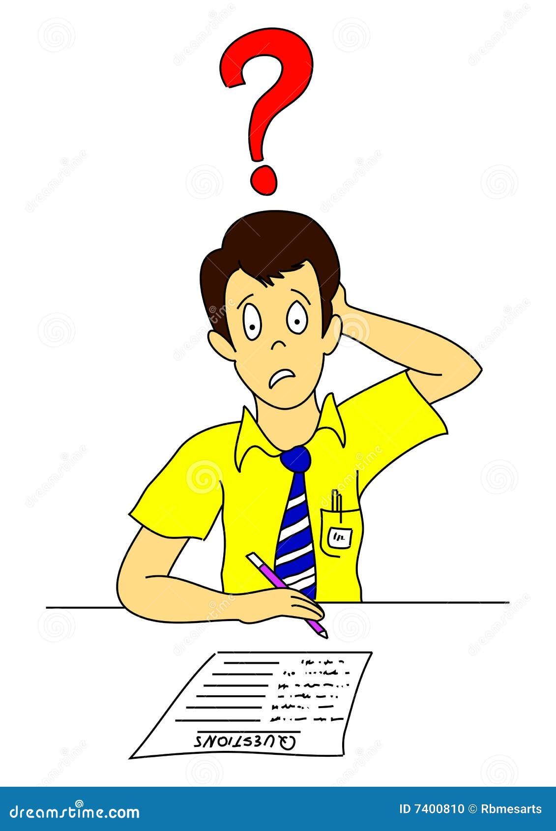 Cant get the answer stock illustration. Illustration of golden - 7400810