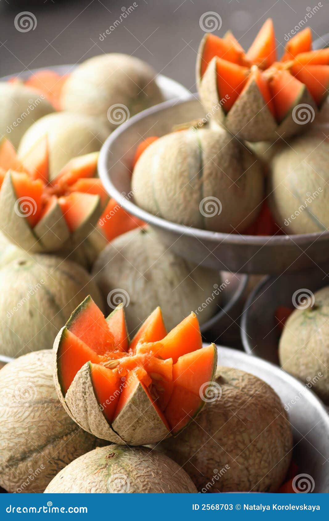 Yellow Melon Open Air Market Stand Stock Photos - Free & Royalty-Free ...