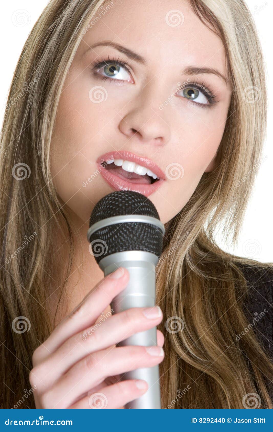 Cantante biondo fotografia stock. Immagine di quindici - 8292440