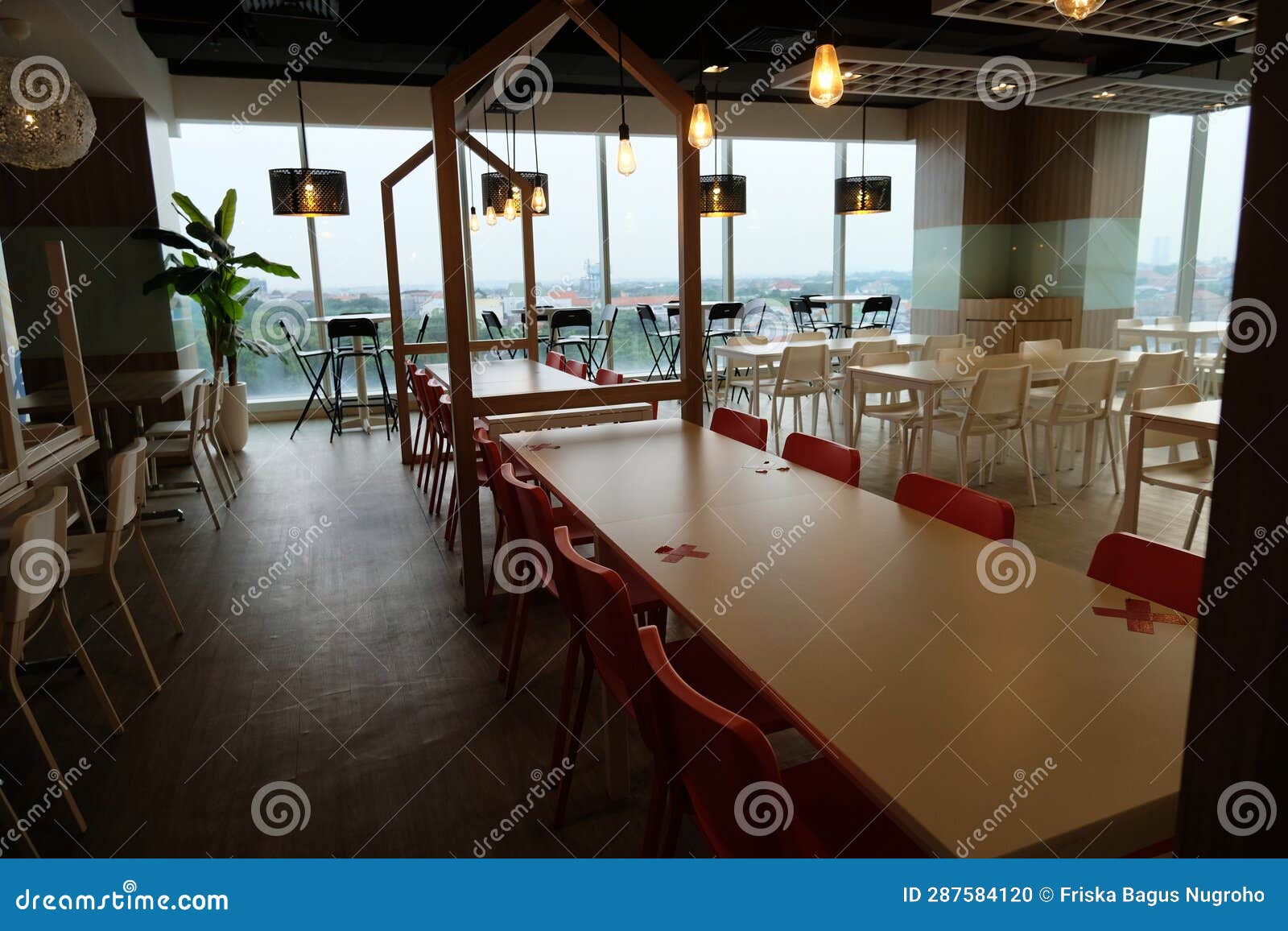 Canteen Interior Design for Office Stock Photo - Image of meal, dining ...