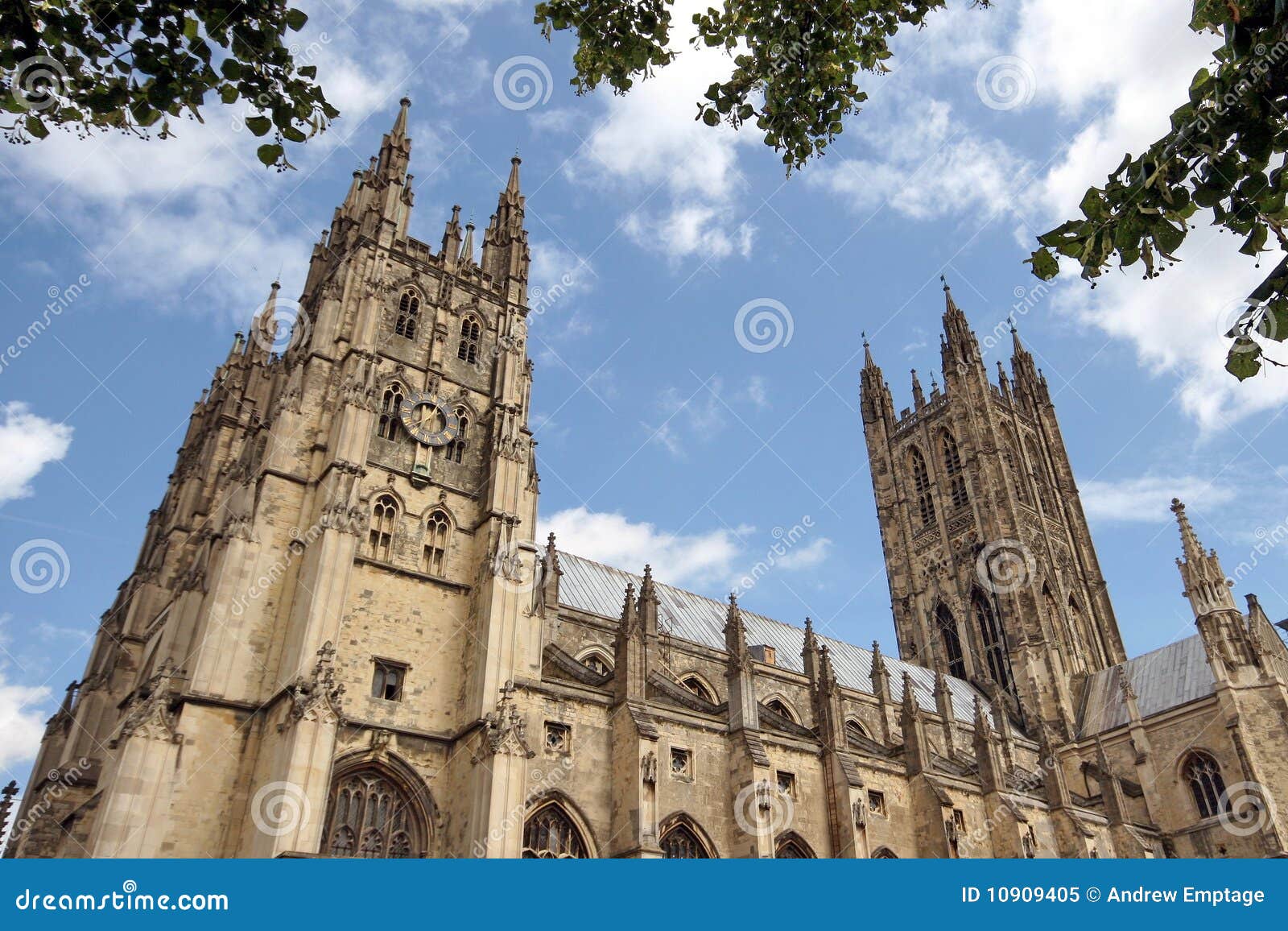 Canterbury Cathedral, Side Elevation Stock Image - Image of church ...