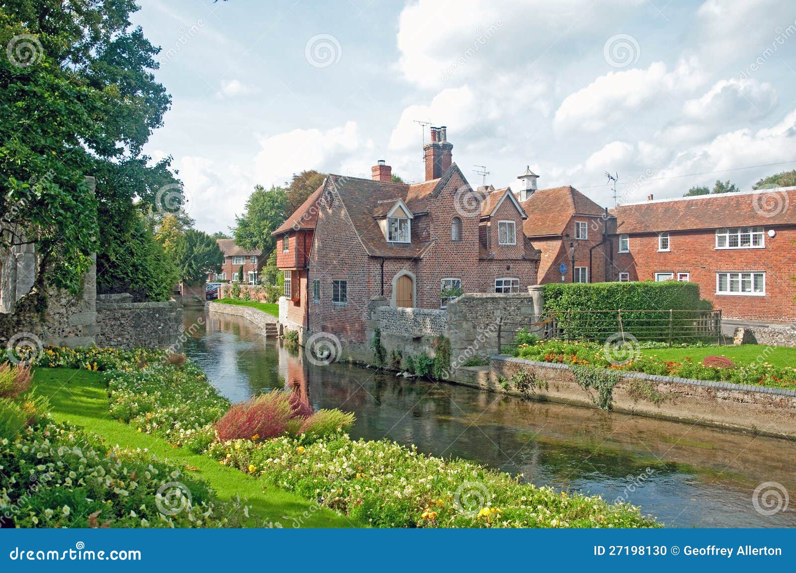 Canterbury river scene stock photo. Image of river, summer - 27198130