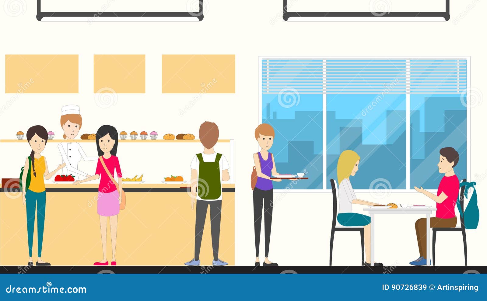 Cantine Stock Illustrations, Vecteurs, & Clipart – (5,047 Stock ...