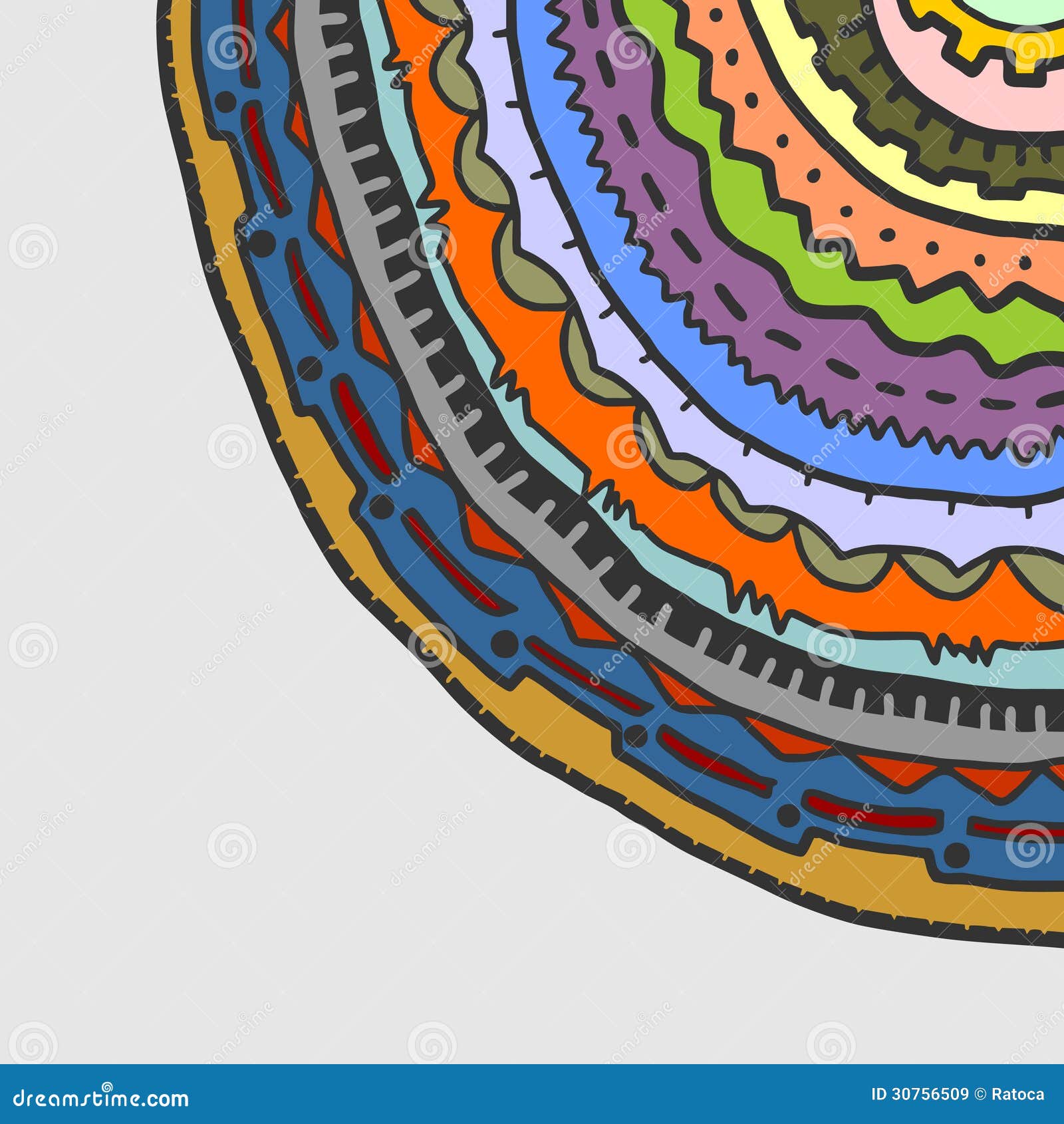 Canto colorido do círculo ilustração do vetor. Ilustração de dinheiro ...