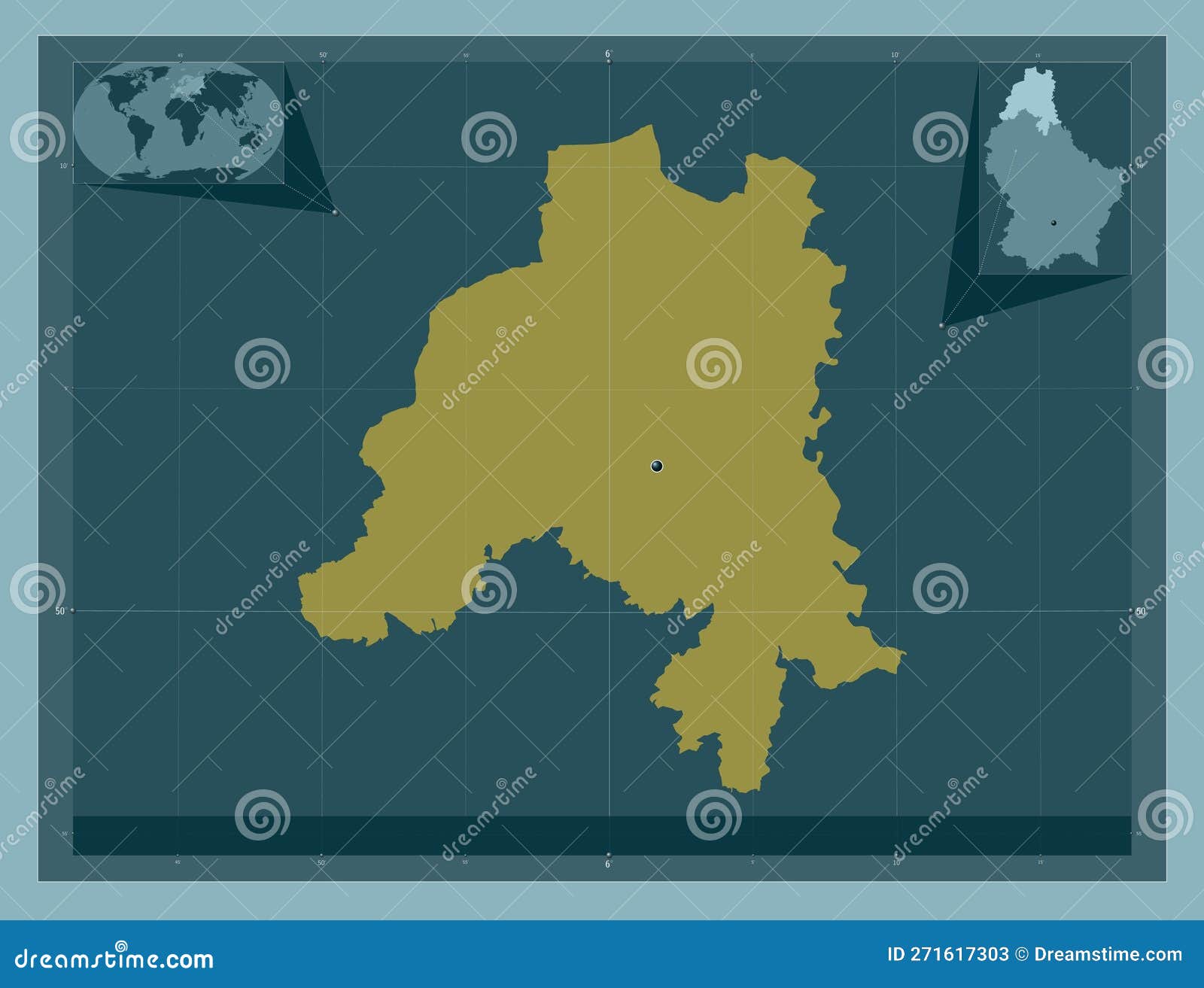 Canton Clervaux, Luxembourg. Solid. Capital Stock Illustration ...