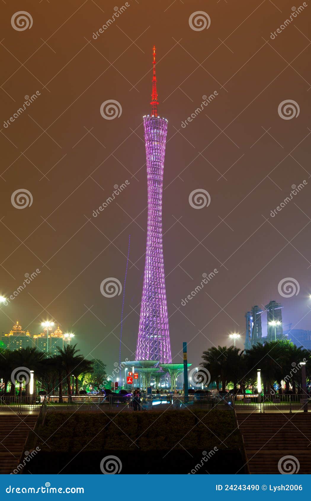 The Canton Tower editorial image. Image of trees, building - 24243490