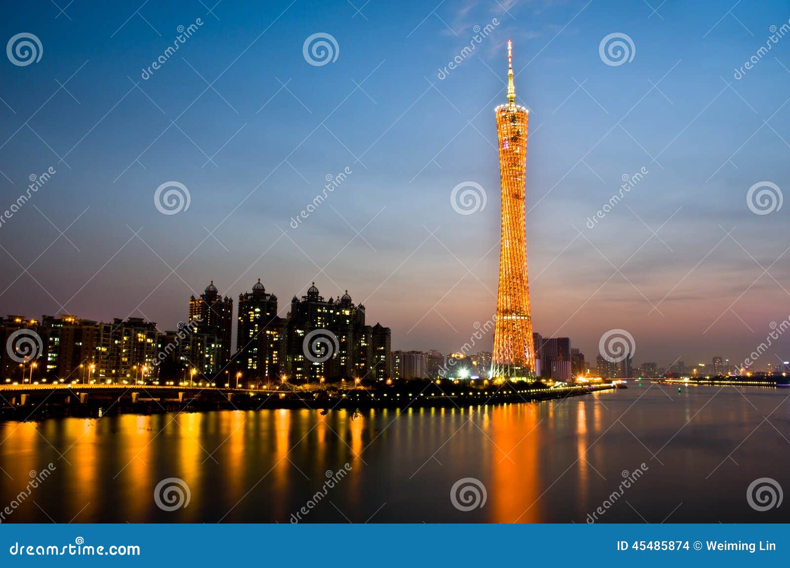 Canton tower editorial stock image. Image of tourism - 45485874