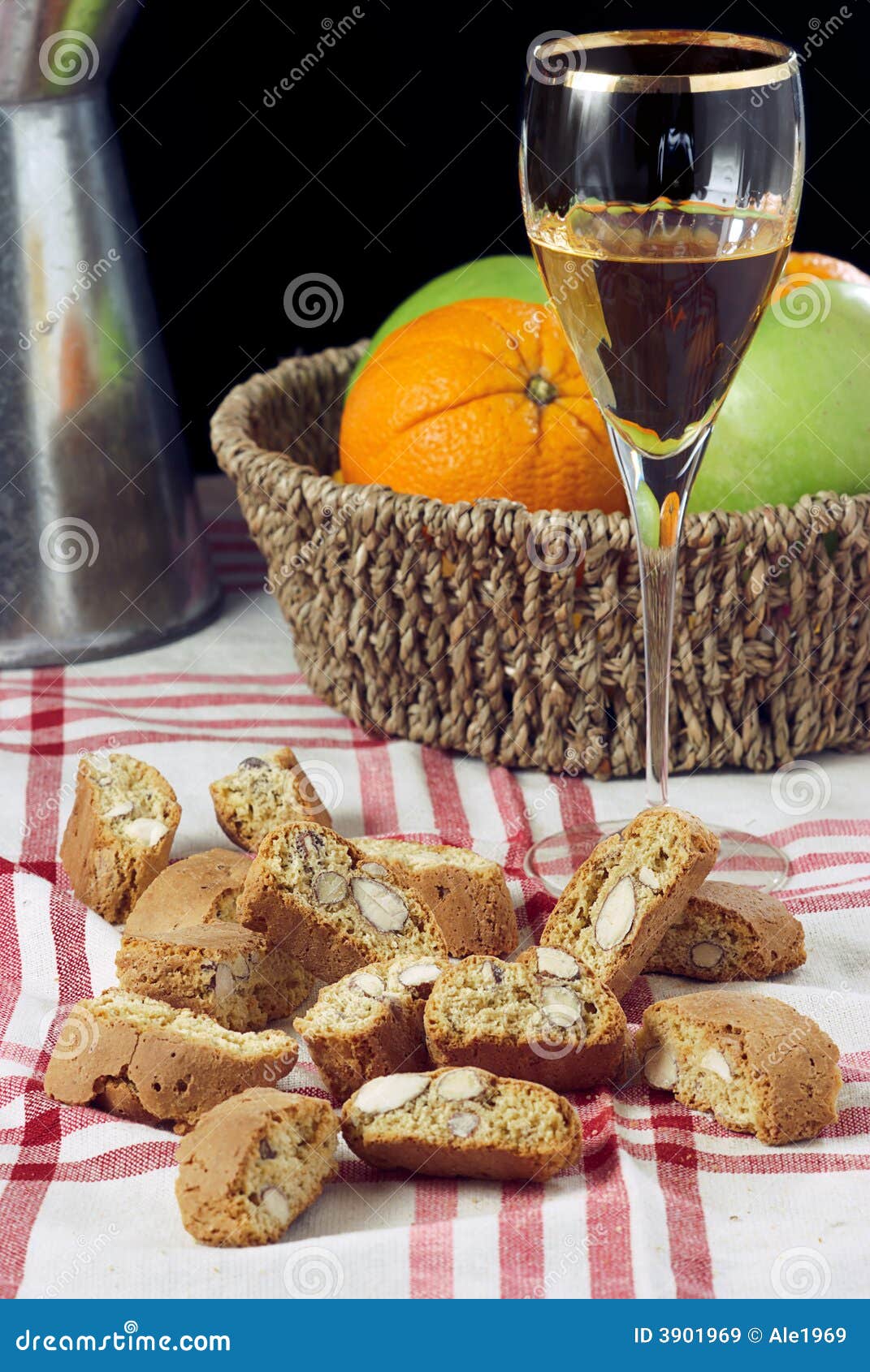 Cantucci e Vin Santo stock image. Image of typical, biscuit - 3901969