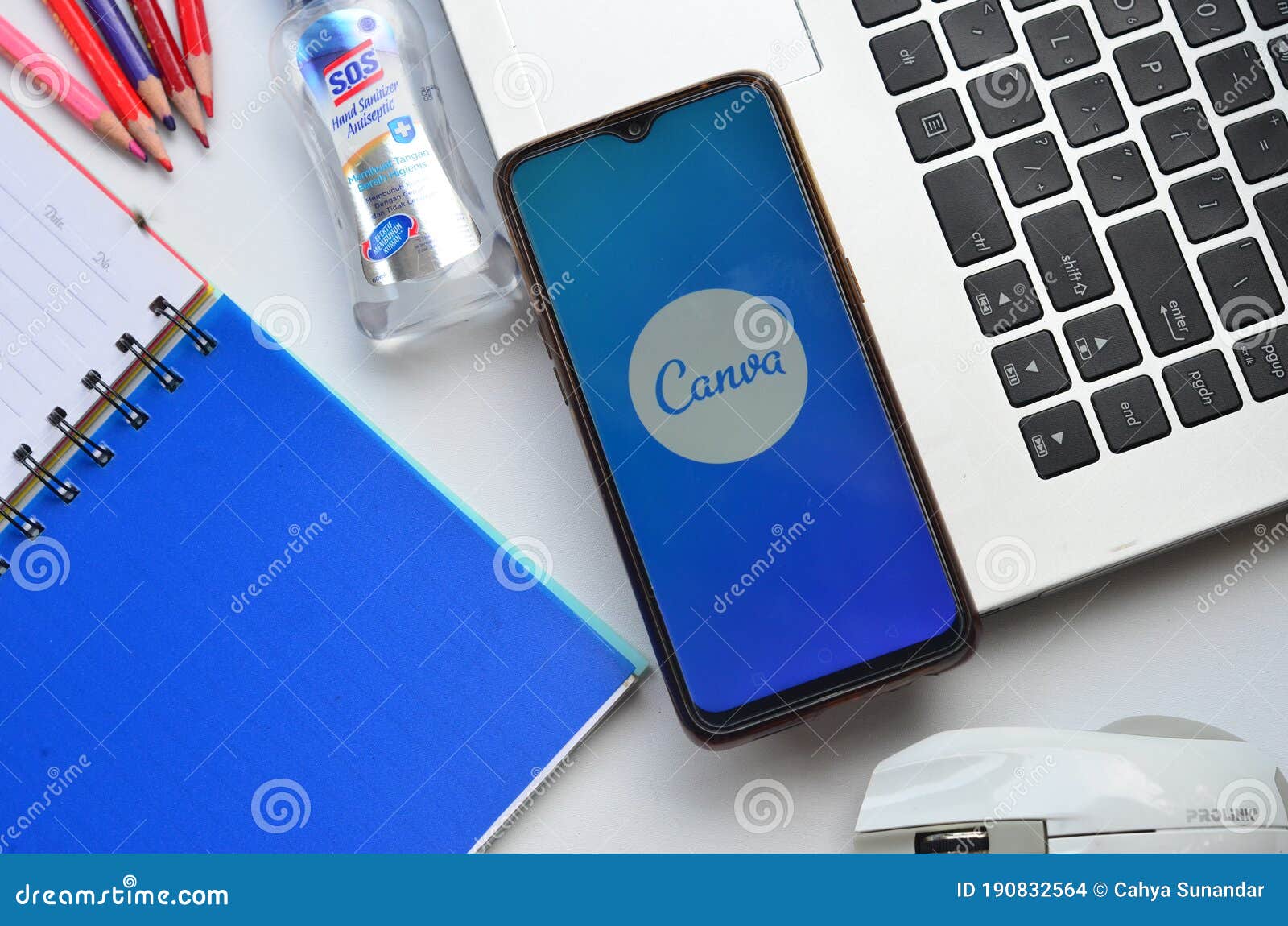 Canva Apps On Smartphone, Popular Apps For Design Editorial Photo ...