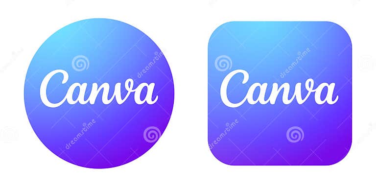 Canva logo. Canva icon stock illustration. Illustration of vector ...