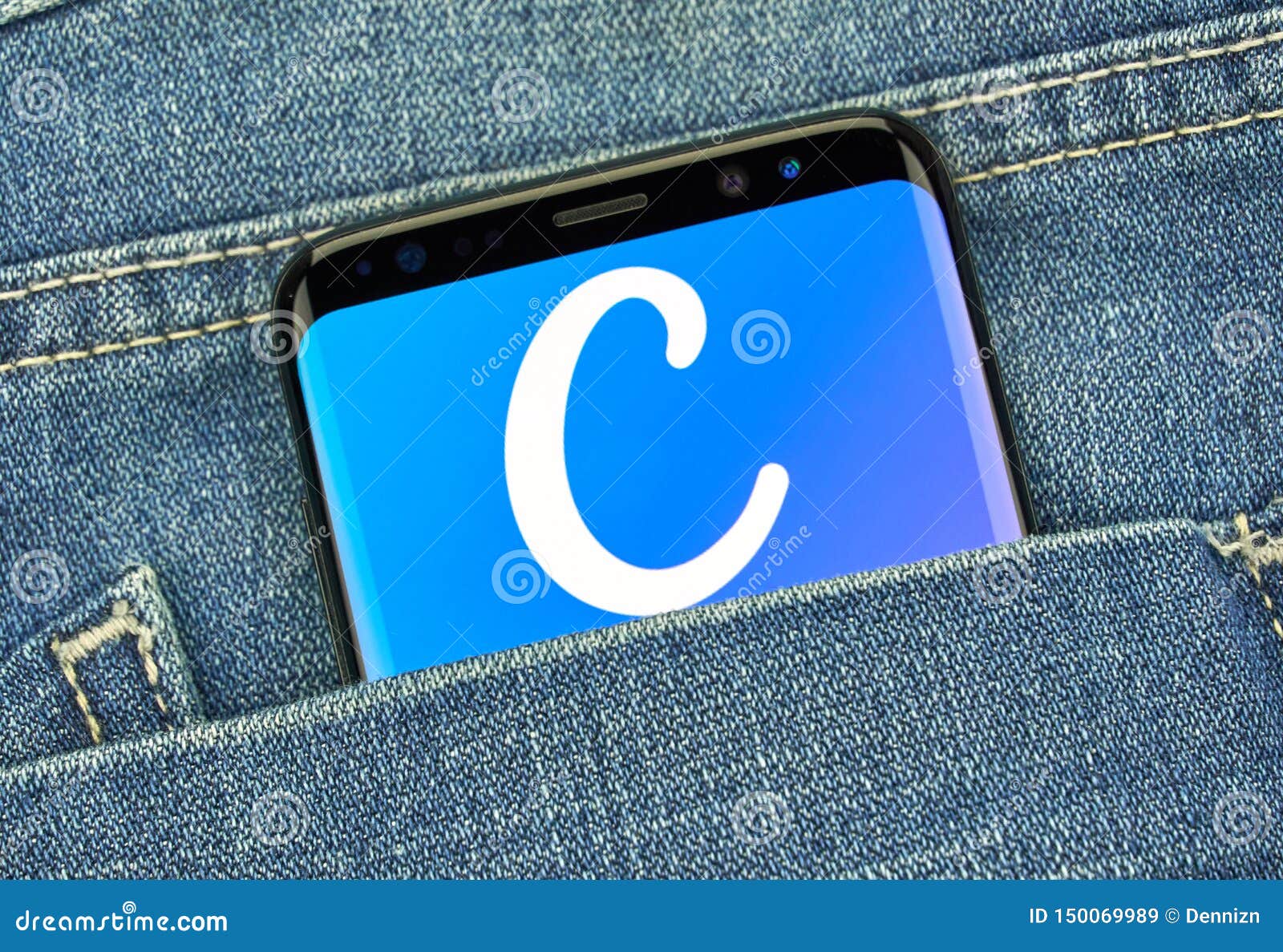 Canva Mobile App on Samsung S8 Editorial Stock Image - Image of ...