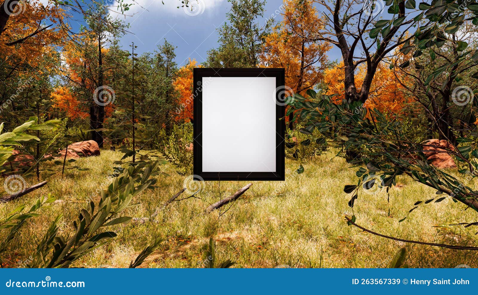 3D Render Mock Up with Environmental Background Canva Stock ...