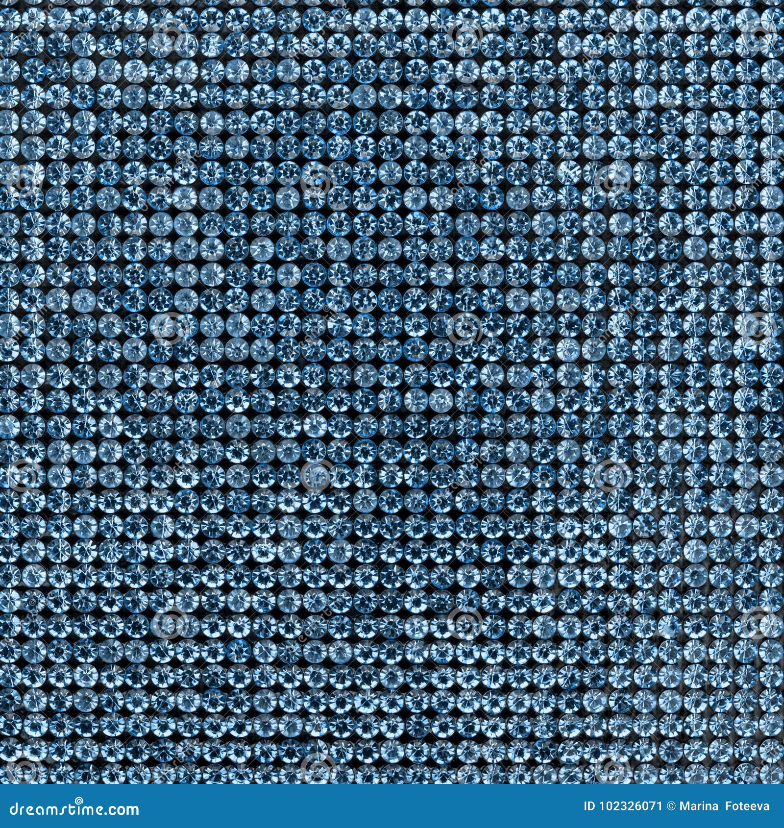 Canvas of Blue Rhinestones. Background. Stock Image - Image of diamond ...