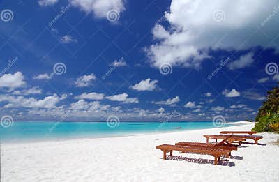 Canvas chairs stock image. Image of relax, beach, chillout - 2614063