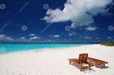 Canvas chairs stock image. Image of relax, beach, holidays - 2715197